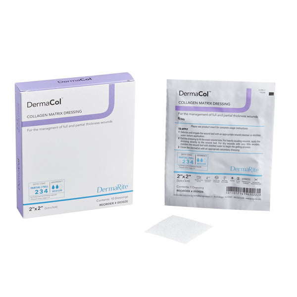 Collagen Dressing - DermaCol Square Sterile – GO Medical